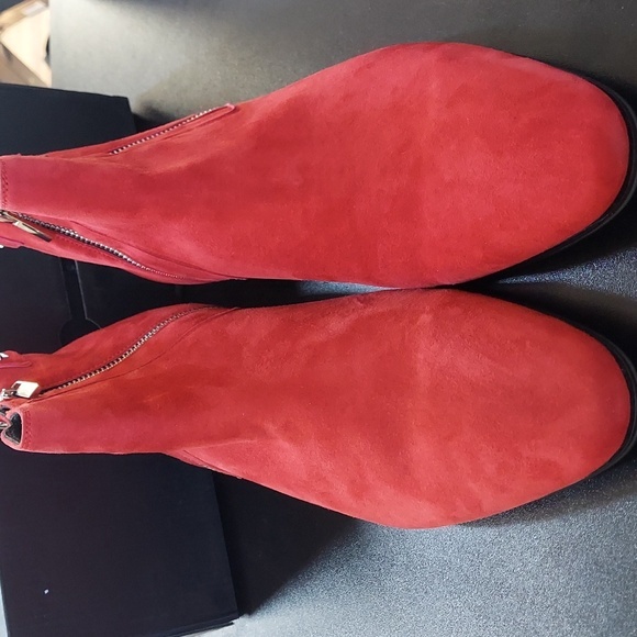 Aldo | Shoes | Red Aldo Suede Boots For Men Studded With Silver Stars ...